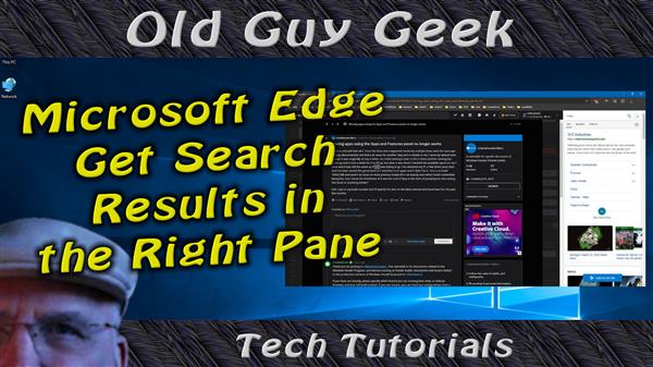 Coming to Edge Chromium Dev - Display Search Results In Right Pane