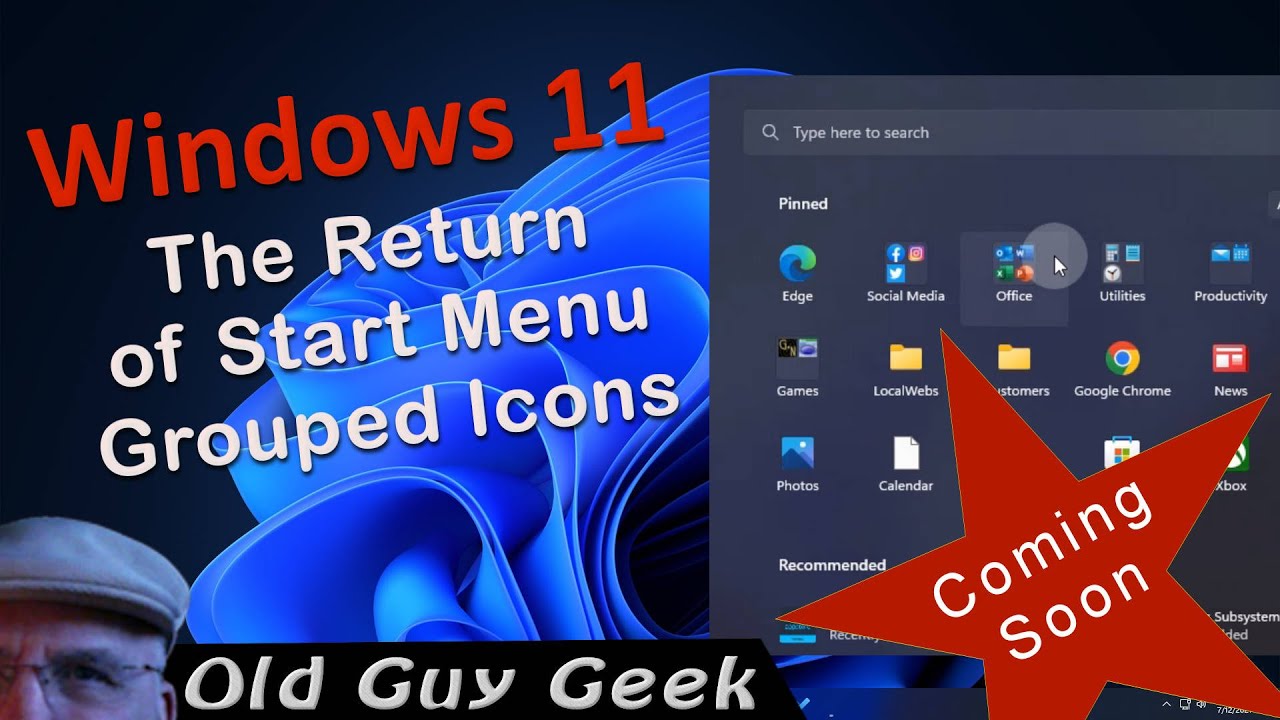 Windows 11 - The Return of Start Menu Grouped Icons